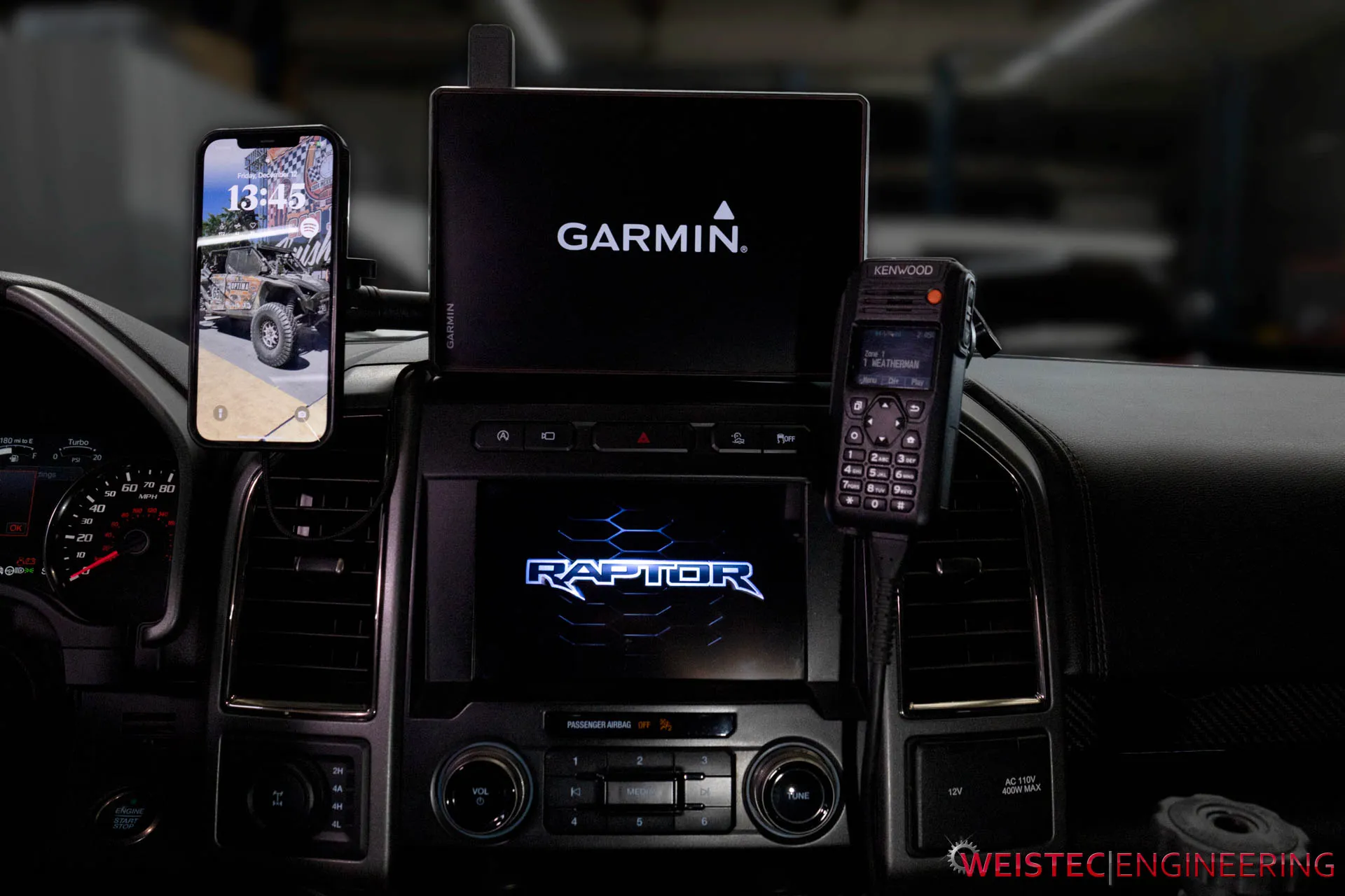 Ford Dash Bracket, Expedition, F-150 Raptor, Superduty | Weistec